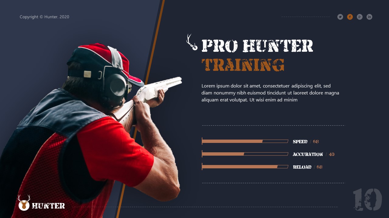Hunter Hunting Powerpoint Presentation Template Fully Animated ...