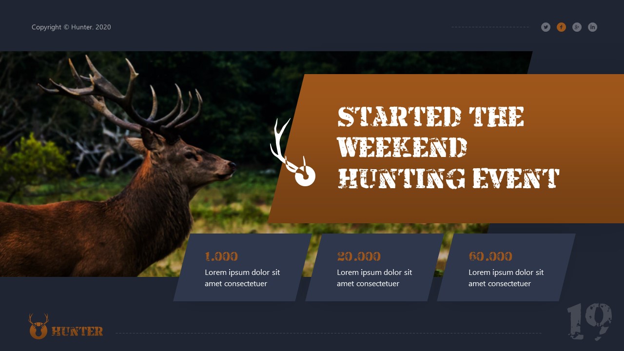 Hunter Hunting Powerpoint Presentation Template Fully Animated ...