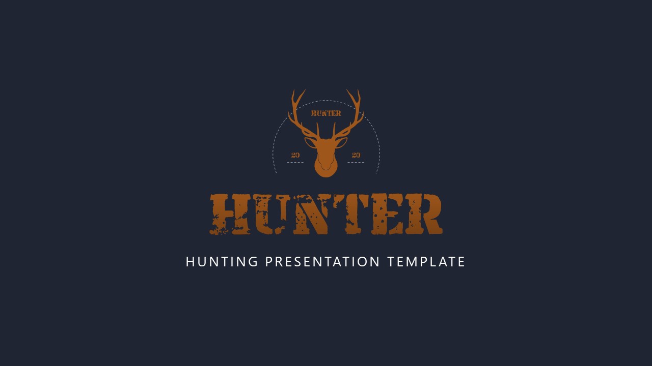 Hunter Hunting Powerpoint Presentation Template Fully Animated ...
