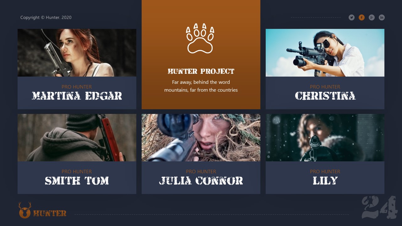 Hunter Hunting Powerpoint Presentation Template Fully Animated ...