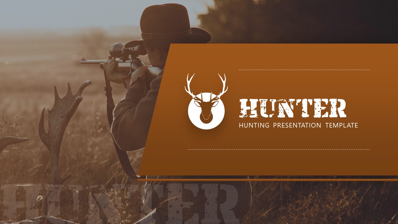 Hunter Hunting Powerpoint Presentation Template Fully Animated ...