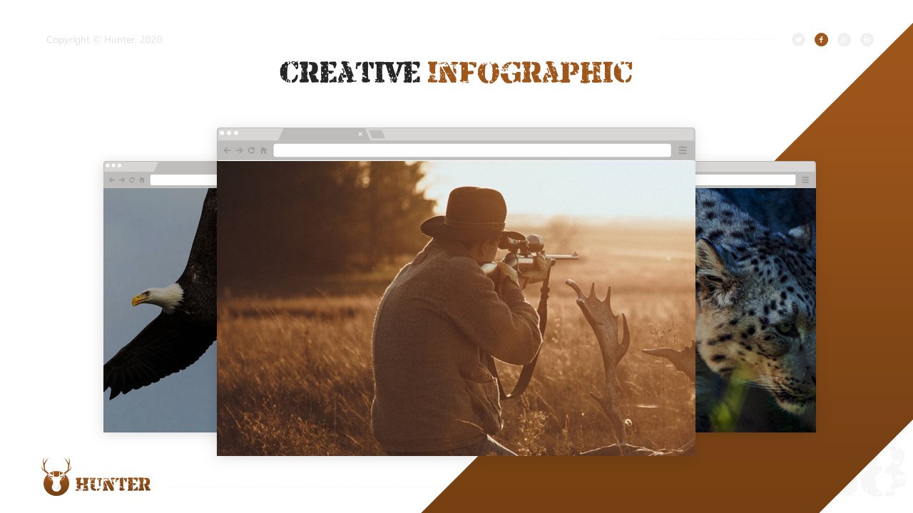 Hunter Hunting Powerpoint Presentation Template Fully Animated by RRgraph