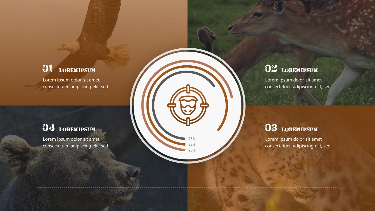 Hunter Hunting Powerpoint Presentation Template Fully Animated by RRgraph