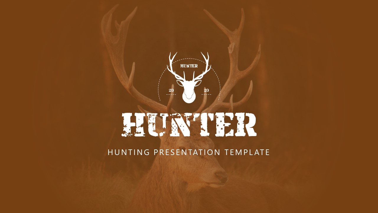 Hunter Hunting Keynote Presentation Template Fully Animated ...