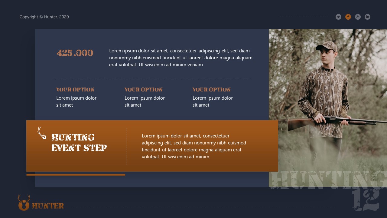 Hunter Hunting Keynote Presentation Template Fully Animated ...