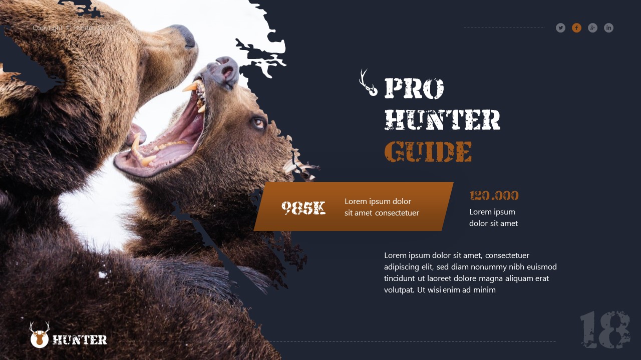 Hunter Hunting Keynote Presentation Template Fully Animated ...