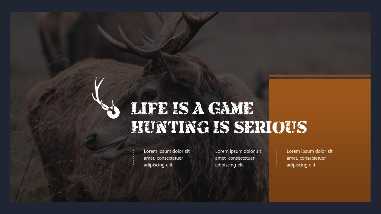 Hunter Hunting Keynote Presentation Template Fully Animated ...