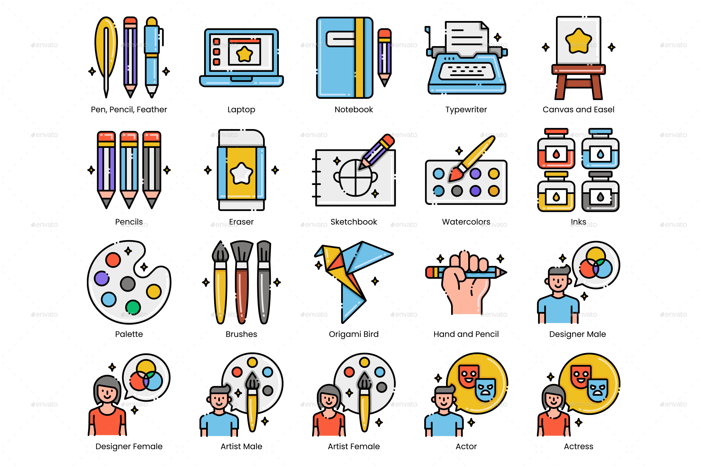 Creativity Icons, Icons | GraphicRiver