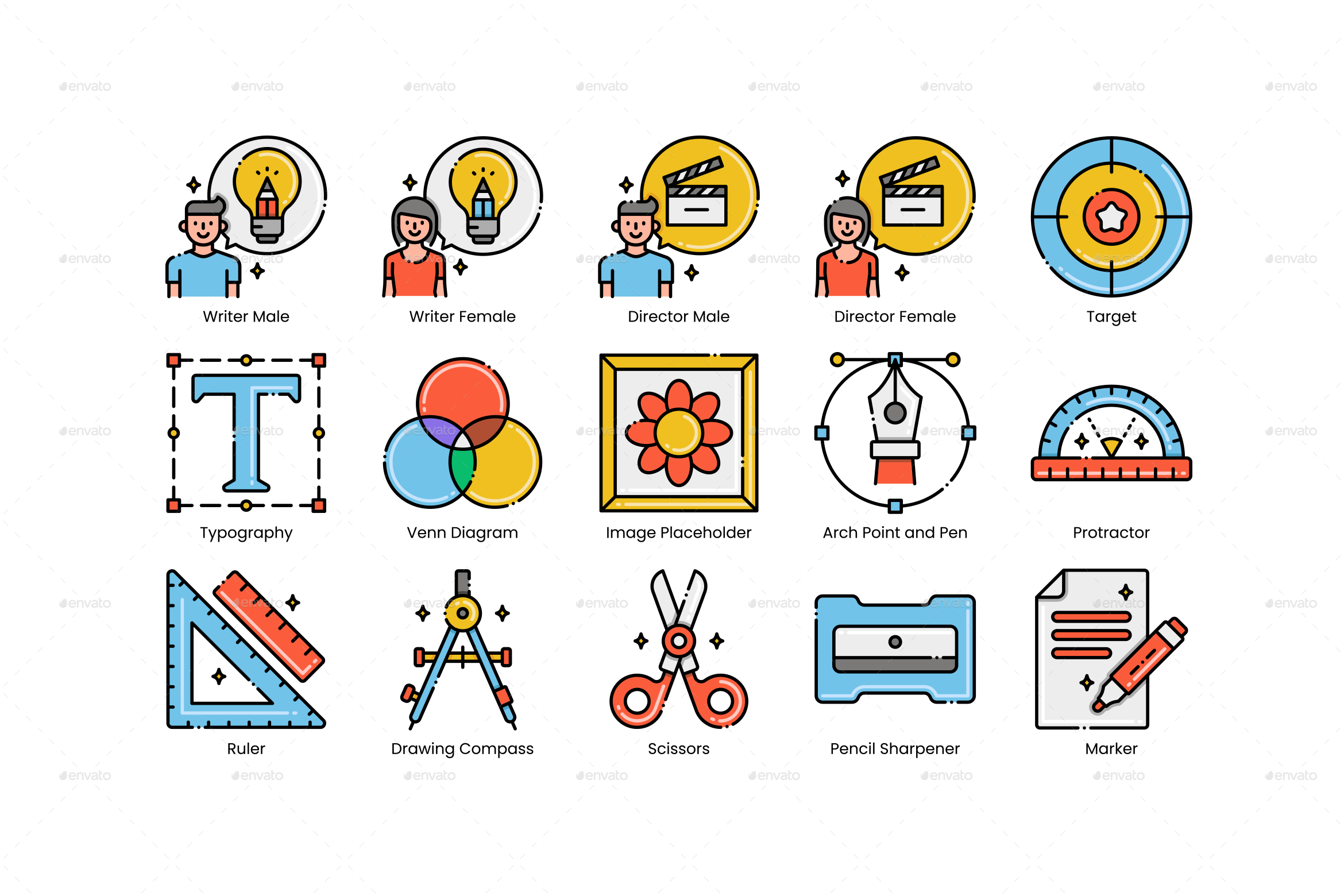 Creativity Icons, Icons | GraphicRiver