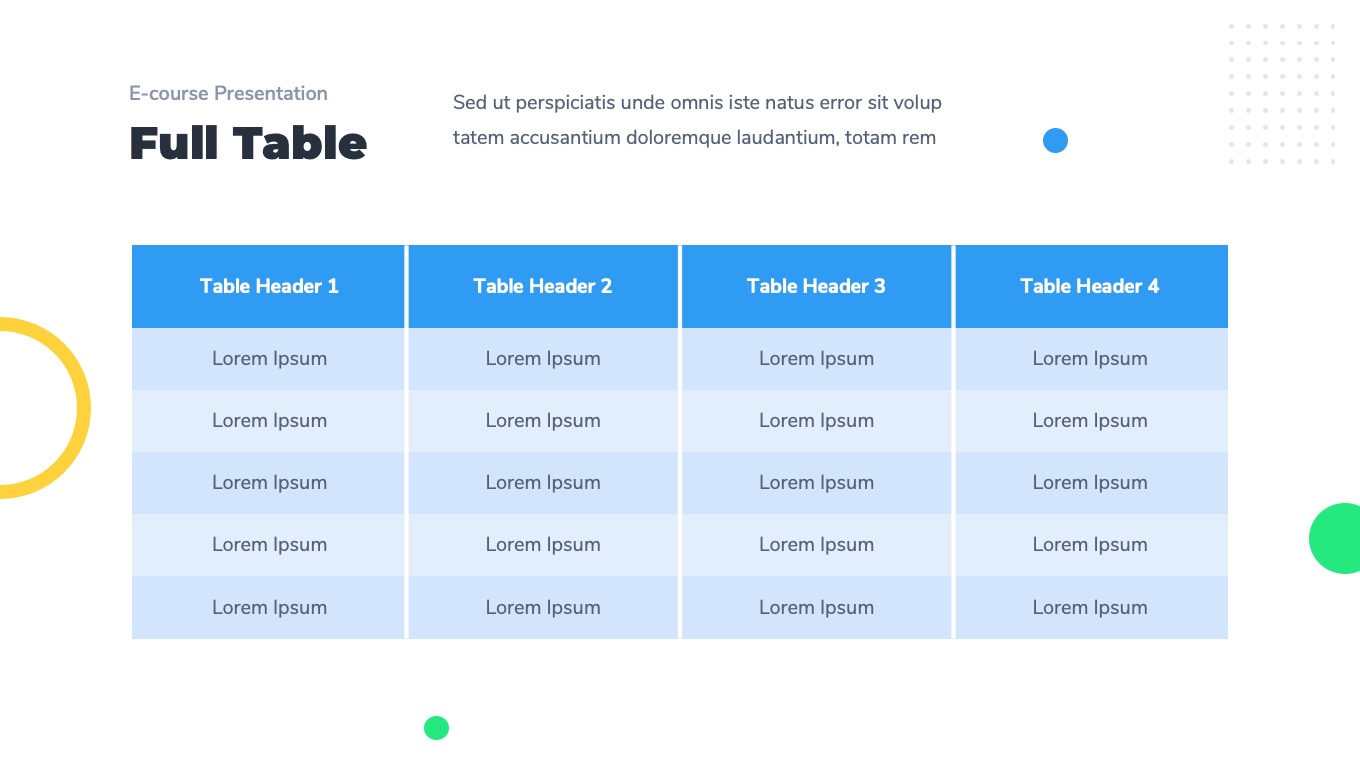 Courses - Education Power Point Presentation, Presentation Templates