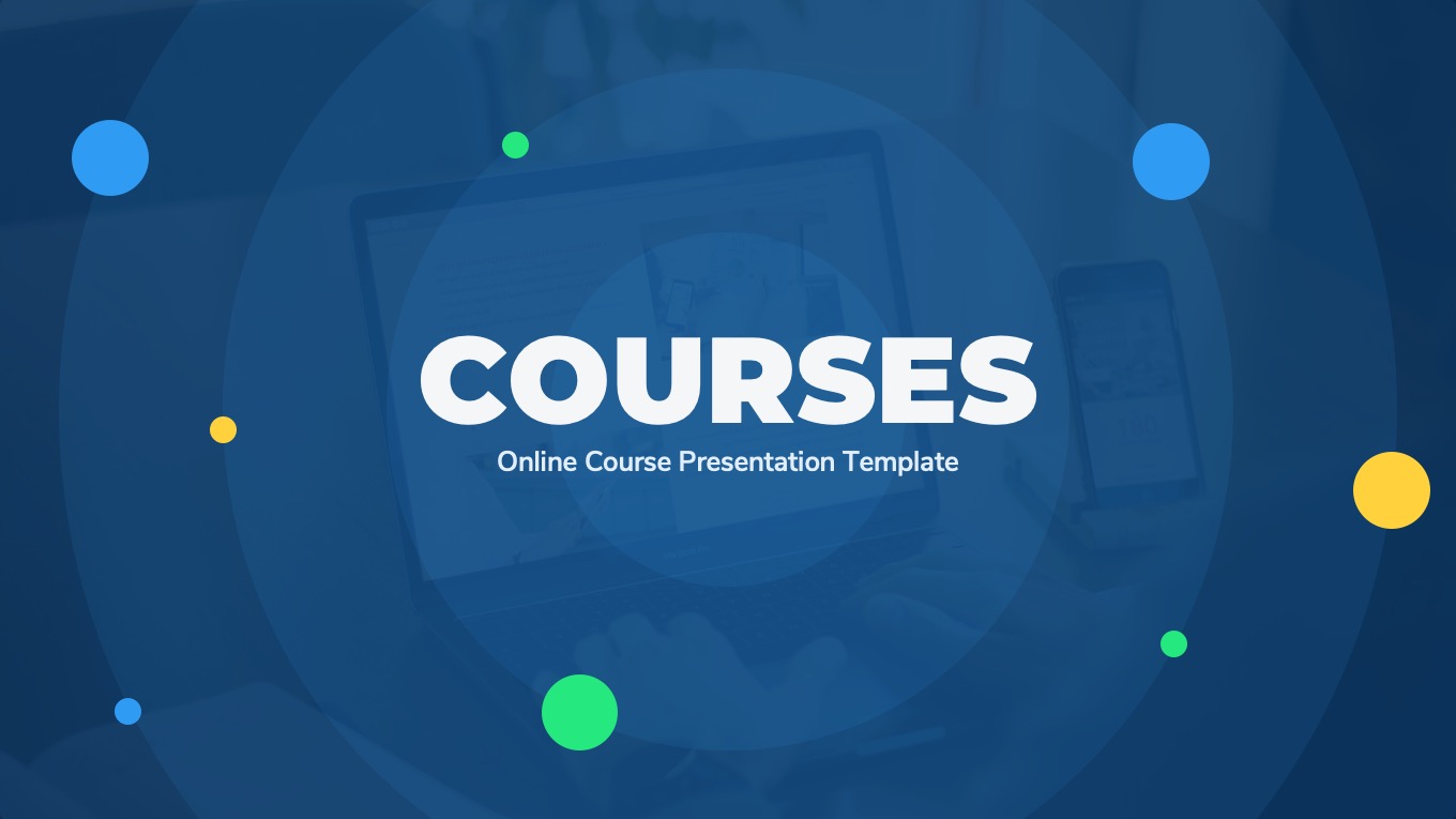 Courses - Education Google Slides Presentation, Presentation Templates