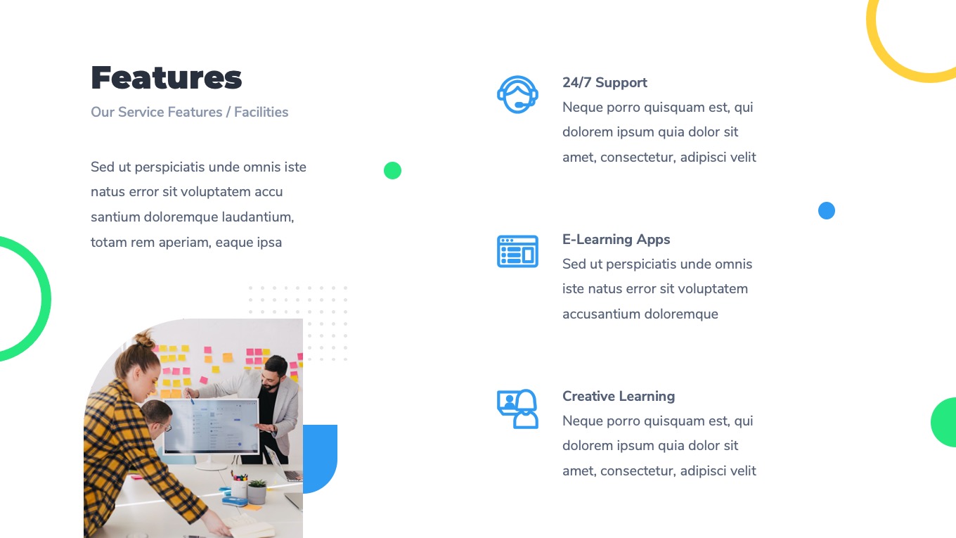 Courses - Education Google Slides Presentation, Presentation Templates