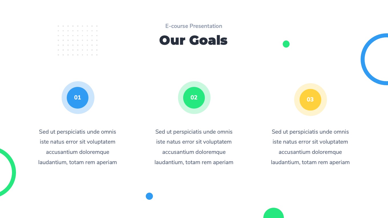 Courses - Education Google Slides Presentation, Presentation Templates