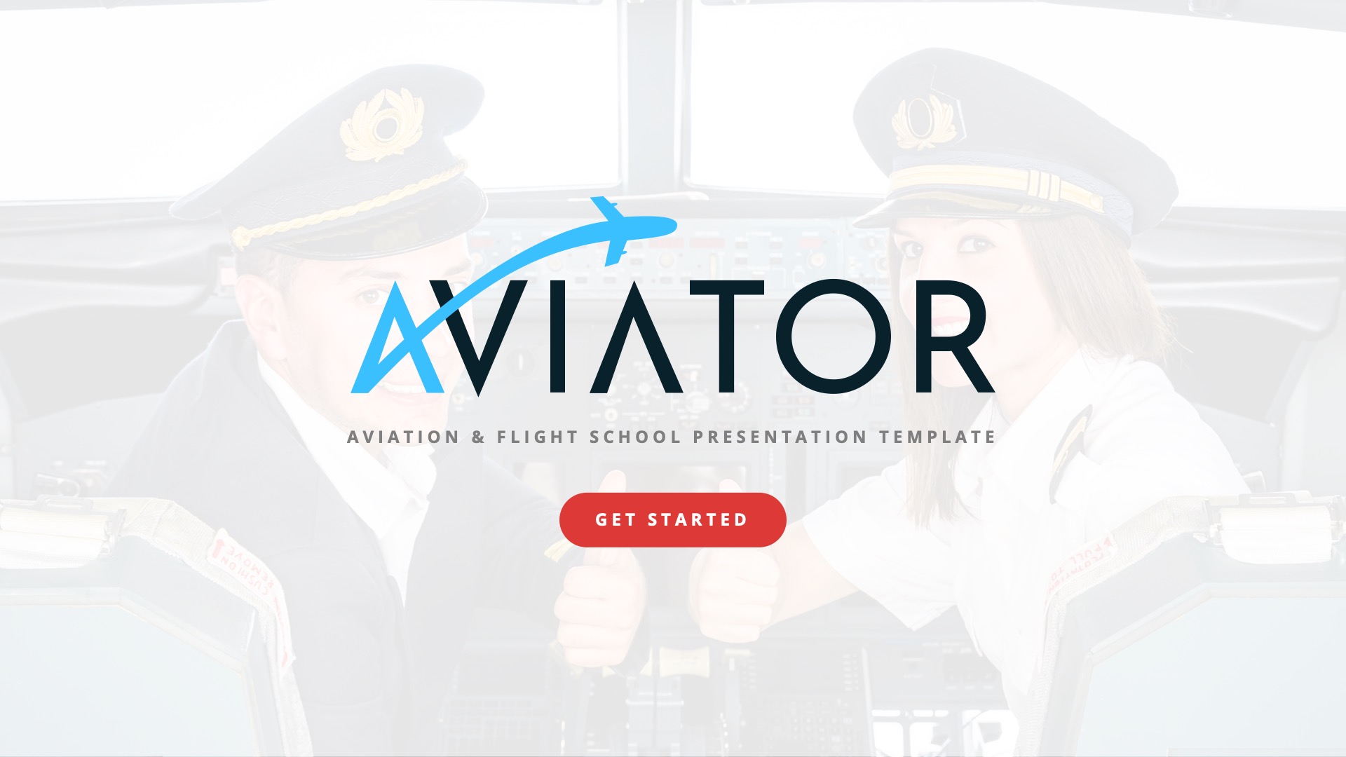 AVIATOR - Aviation & Flight School Google Slides Template, Presentation ...