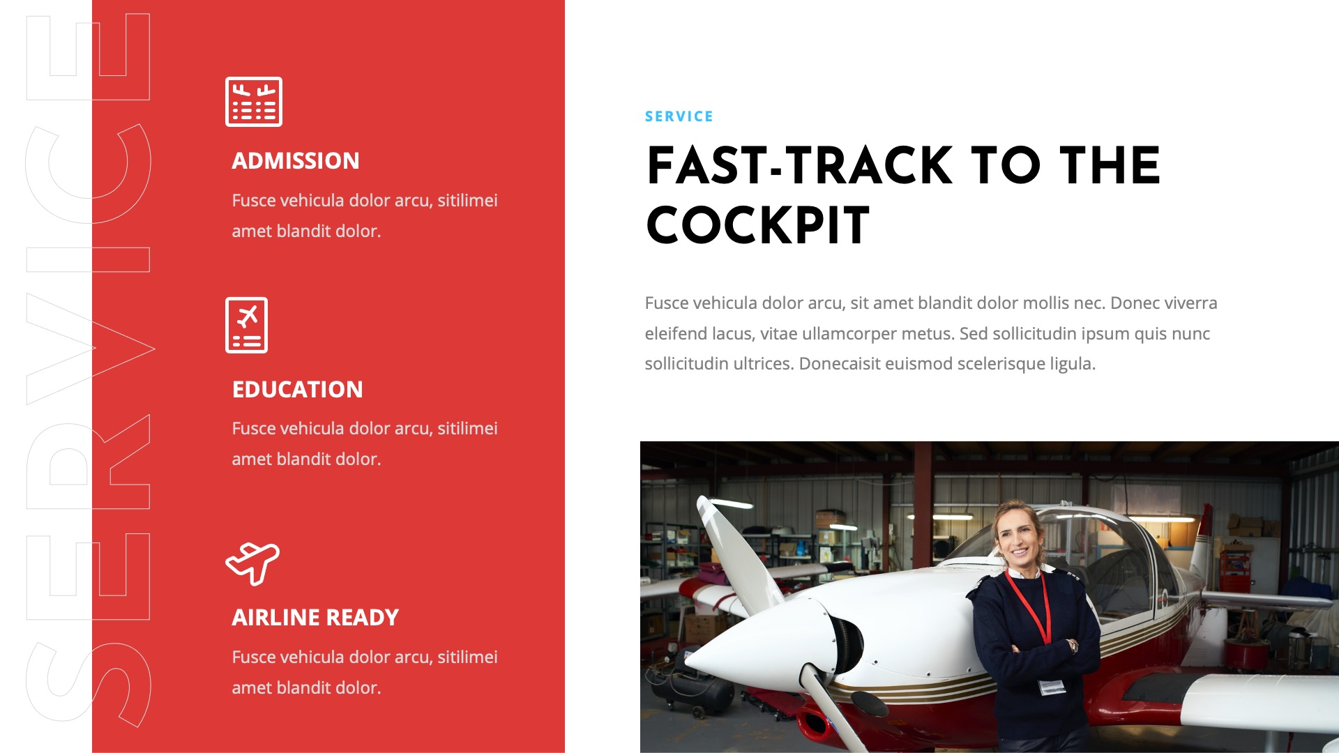 AVIATOR - Aviation & Flight School Google Slides Template, Presentation ...