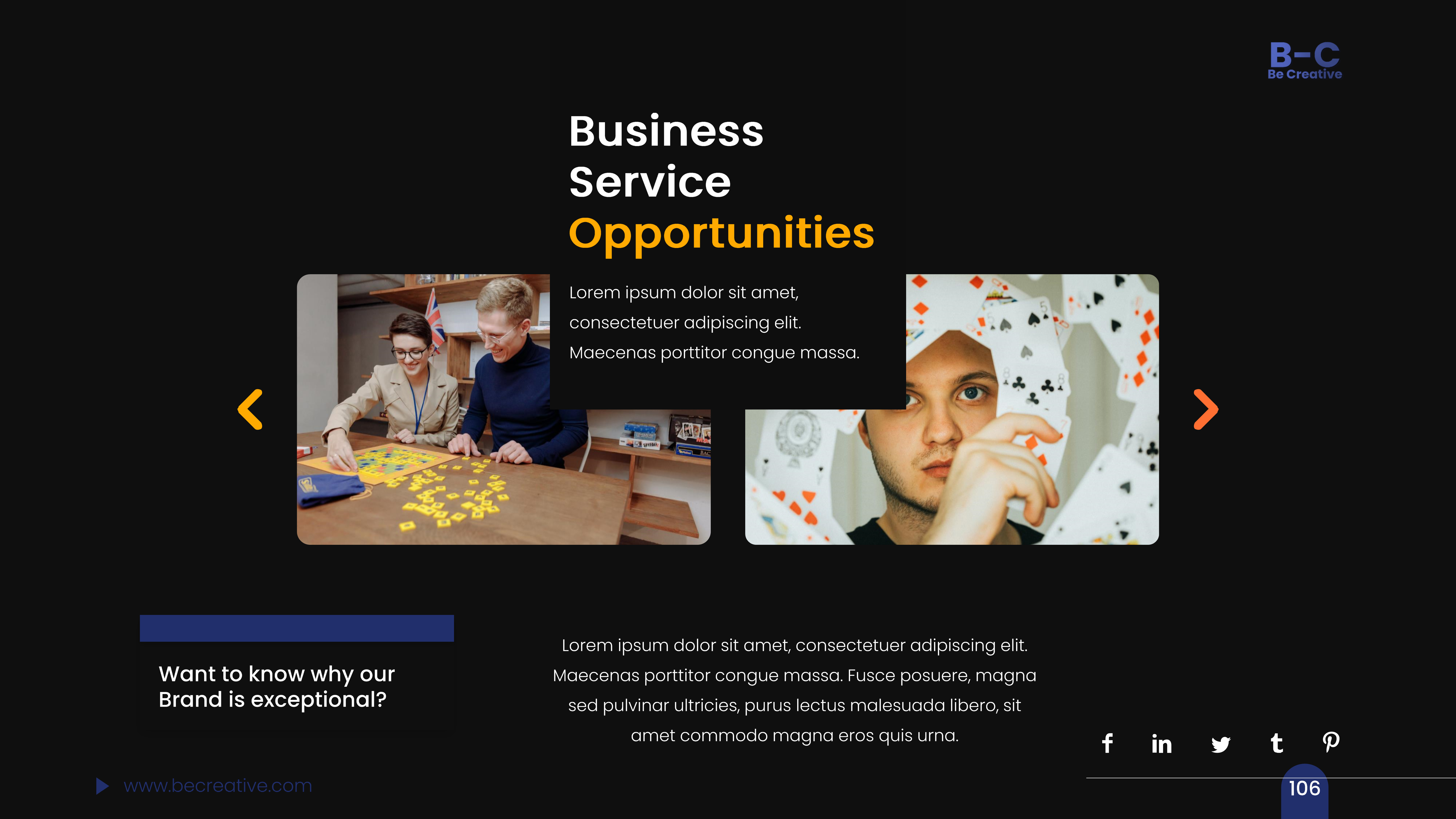 Be Creative Business Template, Presentation Templates | GraphicRiver