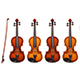Four Realistic Vector Detailed Violins With Fiddlesticks, Vectors ...