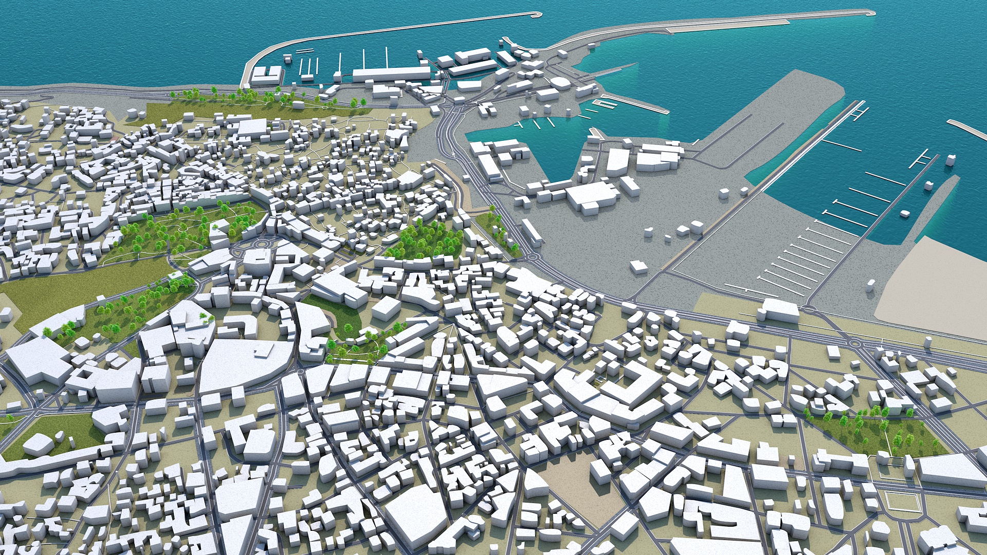 Tangier city Morocco 3d model 40km by TurboCG | 3DOcean