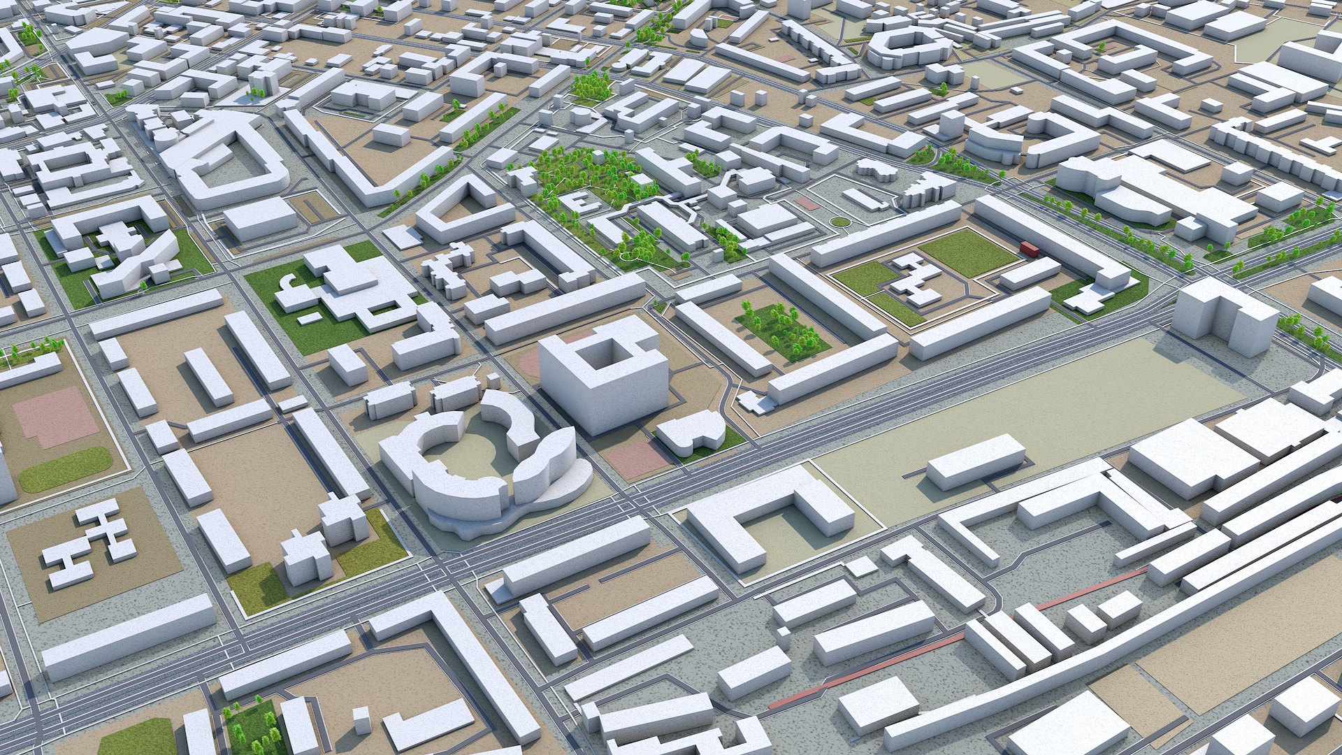 Tumen city Russia 3d model 60km by TurboCG | 3DOcean