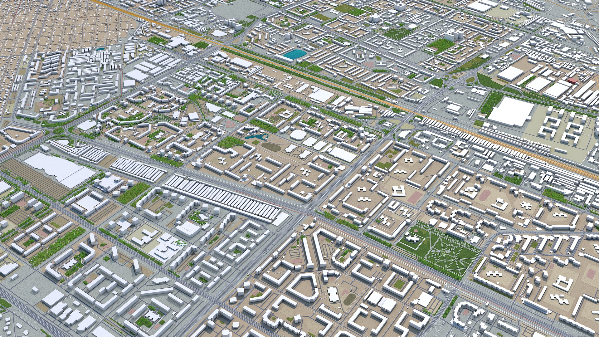Tumen city Russia 3d model 60km by TurboCG | 3DOcean