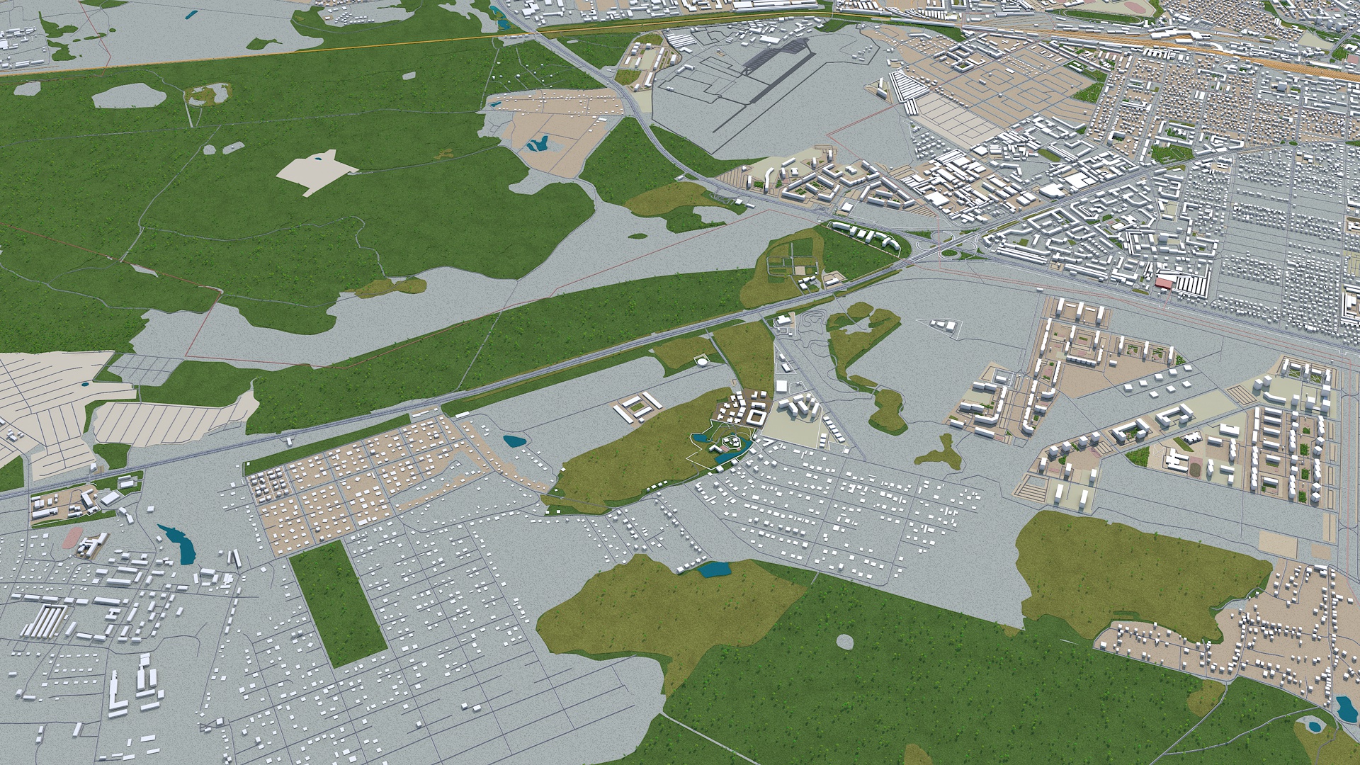 Tumen city Russia 3d model 60km by TurboCG | 3DOcean