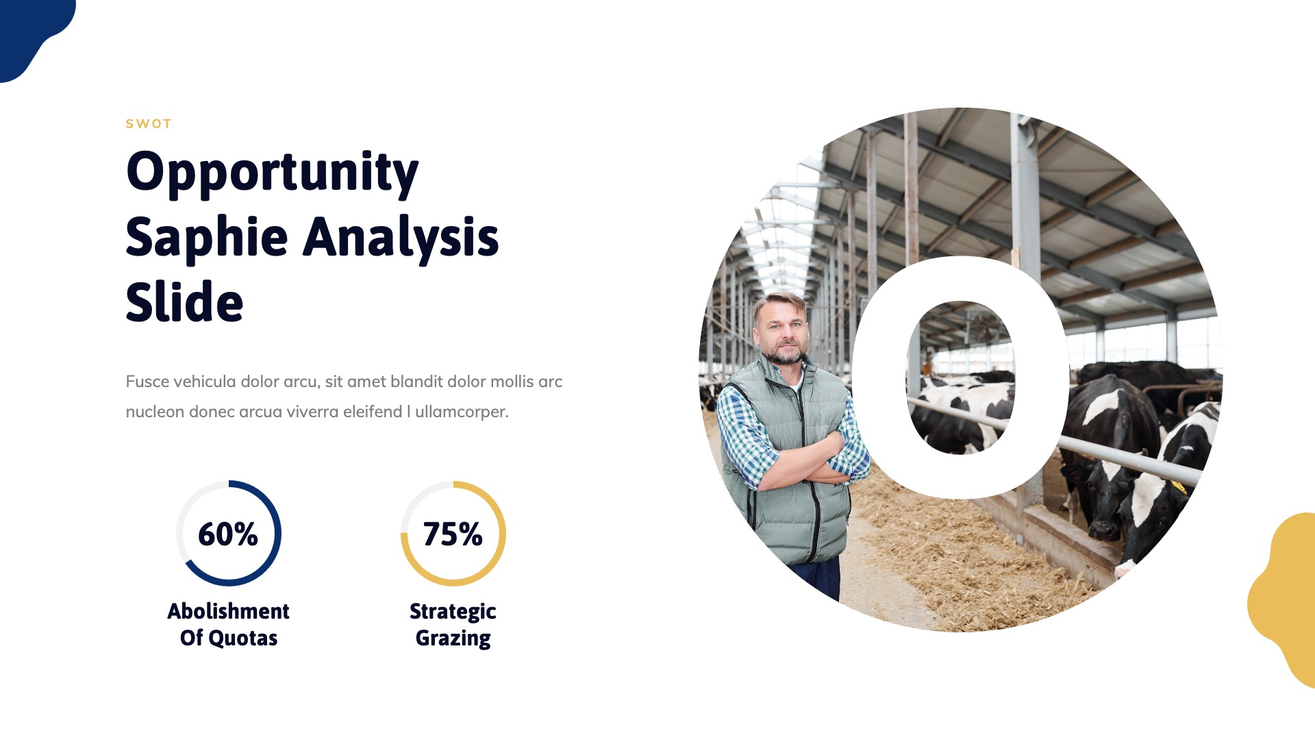 Saphie - Dairy Farm & Milk Powerpoint Template, Presentation Templates