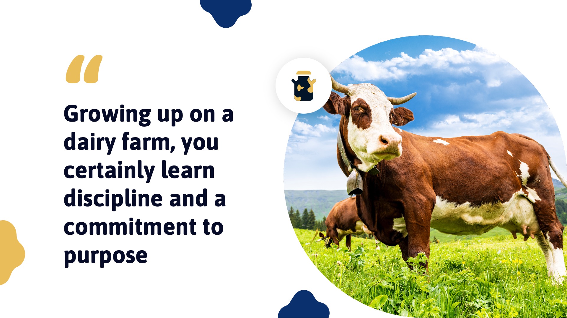 Saphie - Dairy Farm & Milk Powerpoint Template, Presentation Templates