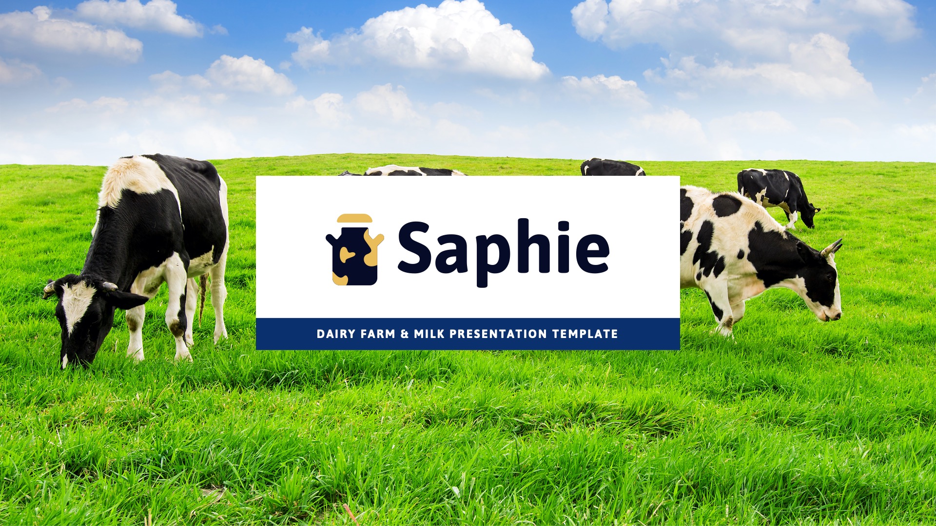 Saphie - Dairy Farm & Milk Keynote Template, Presentation Templates