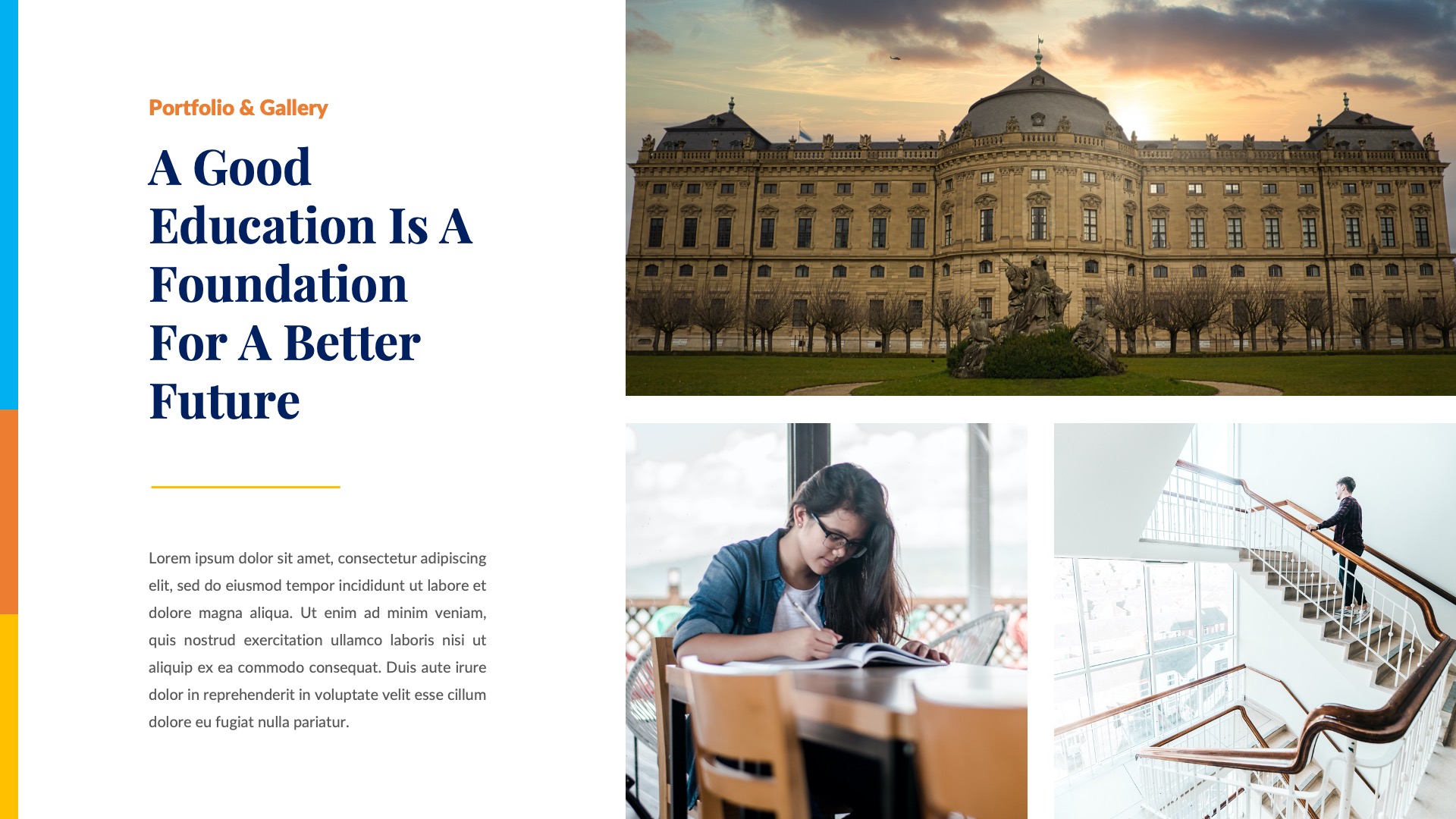 University and Education Google Slides Template, Presentation Templates