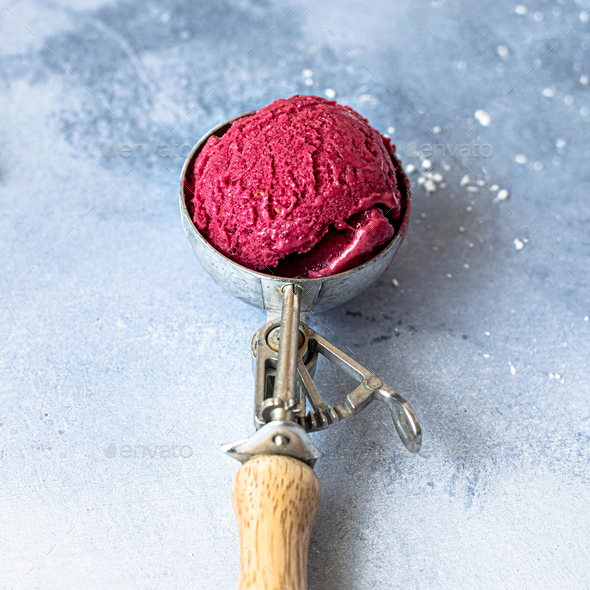 Homemade raspberry ice cream recipe Stock Photo by Rawpixel | PhotoDune
