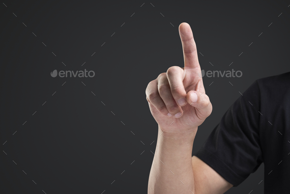 Human hands reaching to touch the screen digital technology social ...