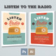 Listen to the Radio Flyers Template, Print Templates | GraphicRiver