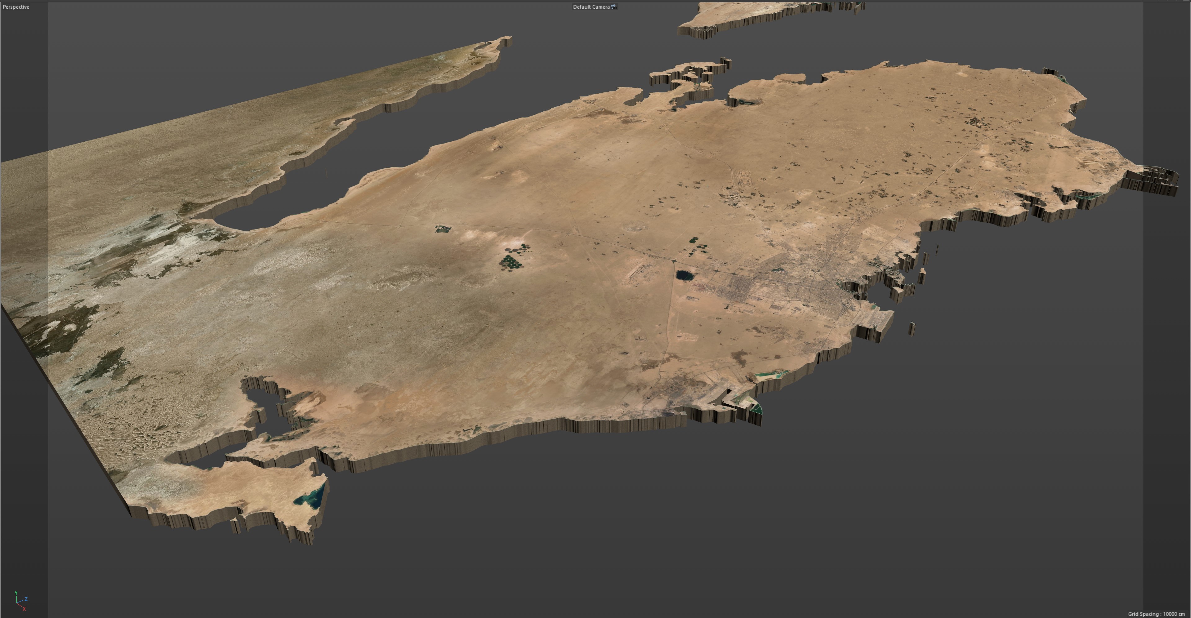 Qatar city 3d model 200km by TurboCG | 3DOcean