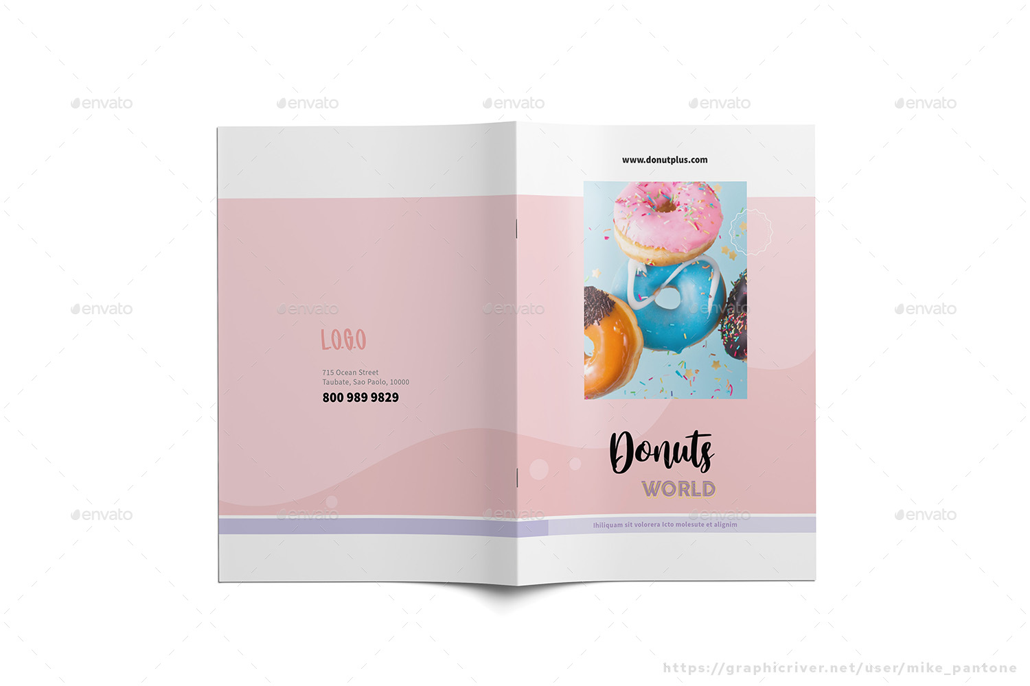 Donuts Cafe Menu, Print Templates | GraphicRiver