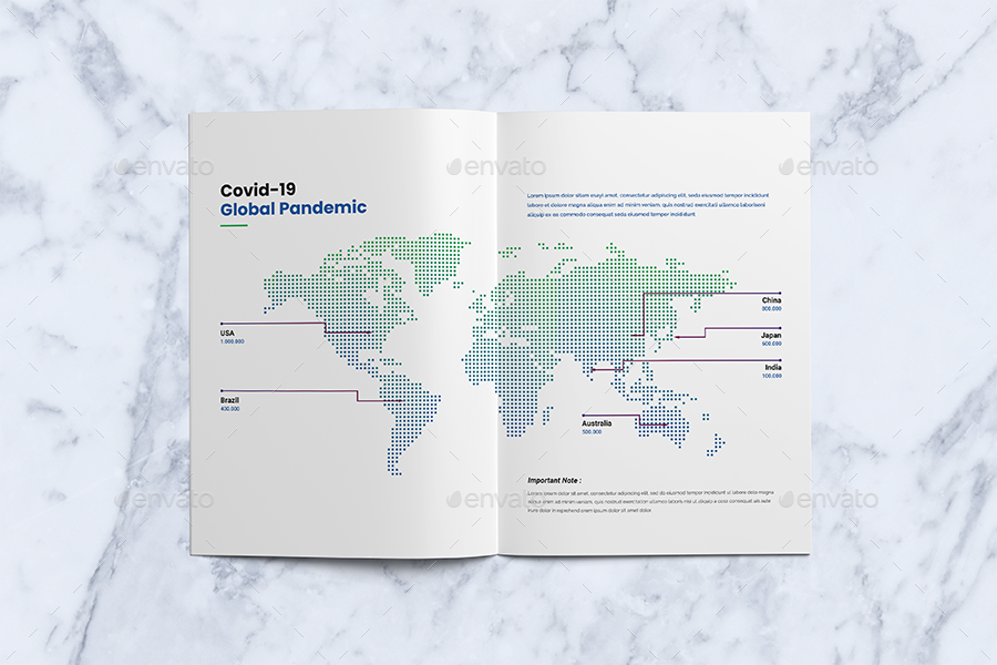 Disease & Virus Brochure Template, Print Templates | GraphicRiver