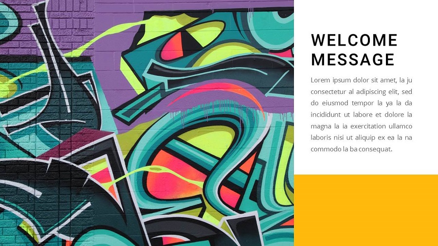 Graffito Art - Pop Art & Graffiti Keynote Template, Presentation Templates