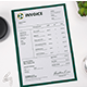 Green Invoice Template, Print Templates | GraphicRiver