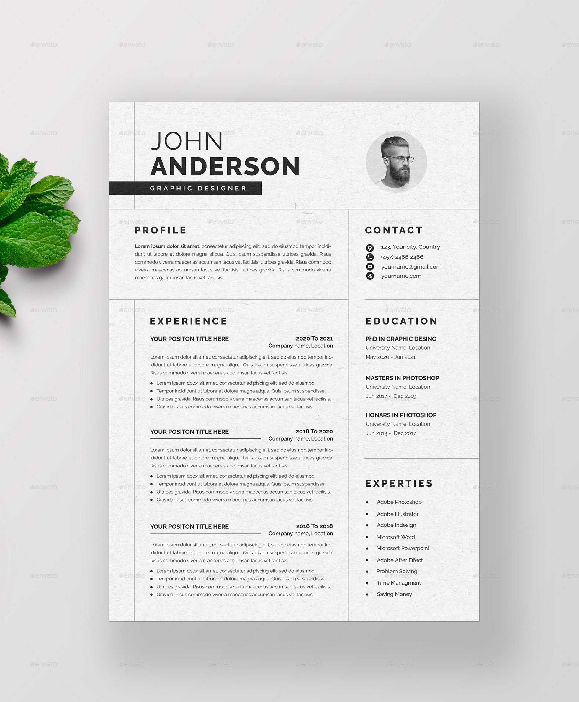 Resume, Print Templates | GraphicRiver