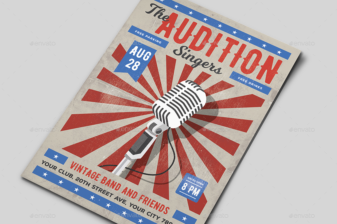 The Audition Template, Print Templates | GraphicRiver