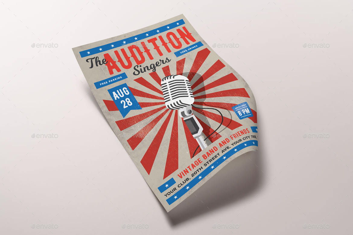 The Audition Template, Print Templates | GraphicRiver