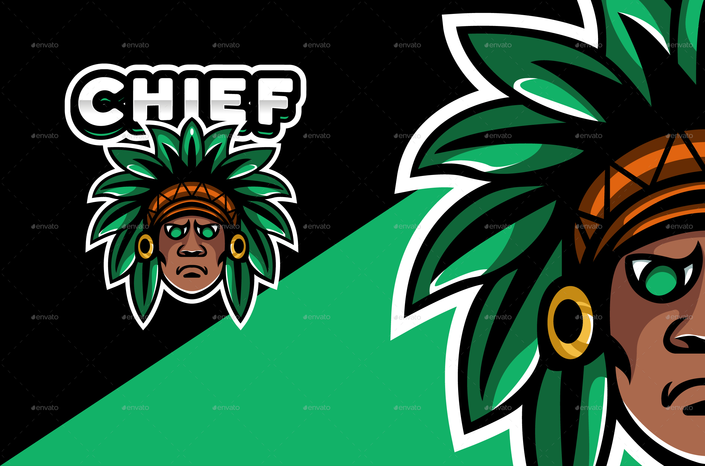 Chief e-sport logo~gaming logo, Logo Templates | GraphicRiver