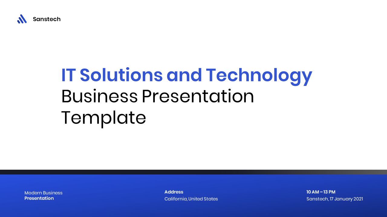 IT Solutions & Technology Google Slides Template by pointslide ...