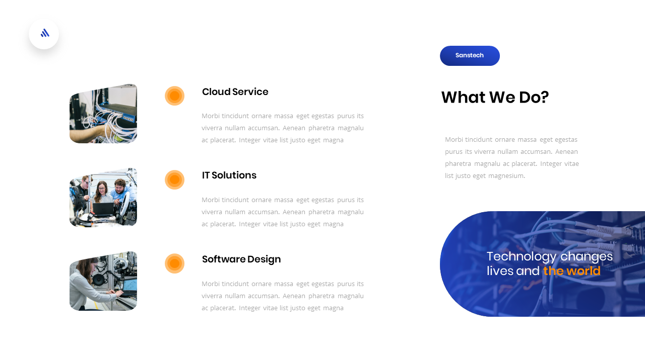 IT Solutions & Technology PowerPoint Template, Presentation Templates