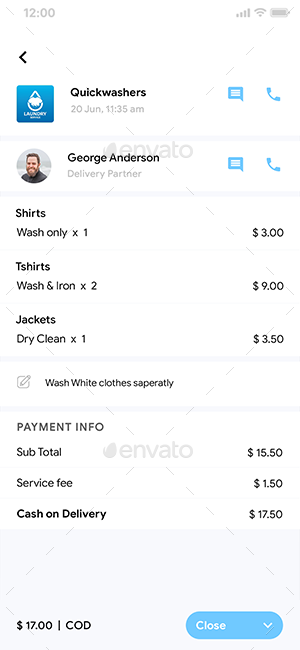 3 App UI Kit| Multi Vendor Laundry Booking App UI Kit| Laundry Delivery ...