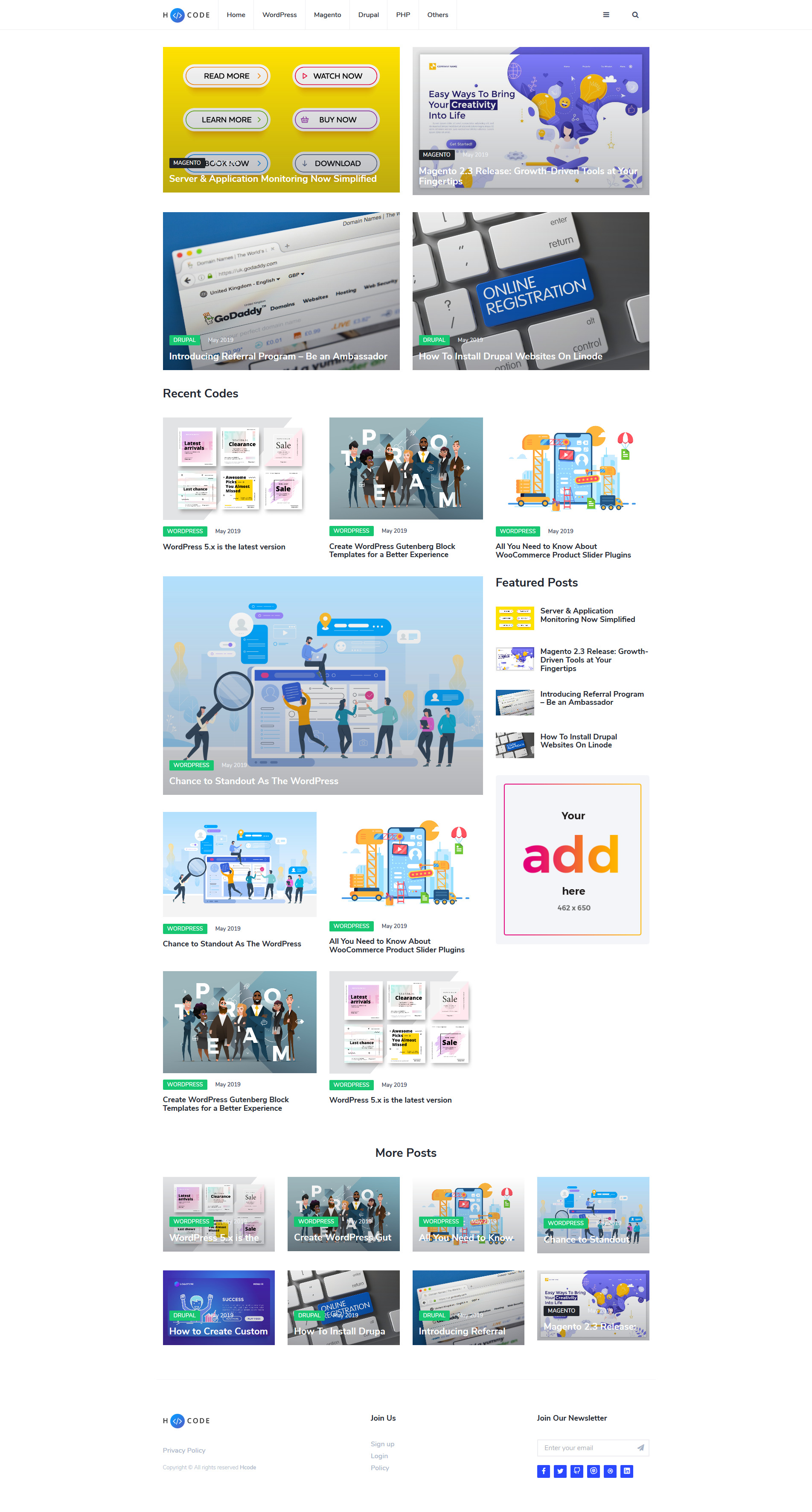 Hcode – News Programming System with Website by Meteros | CodeCanyon