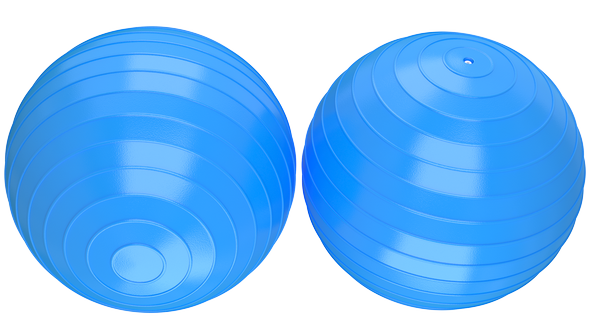 Yoga Ball sky blue by Scorpion_Studio | 3DOcean