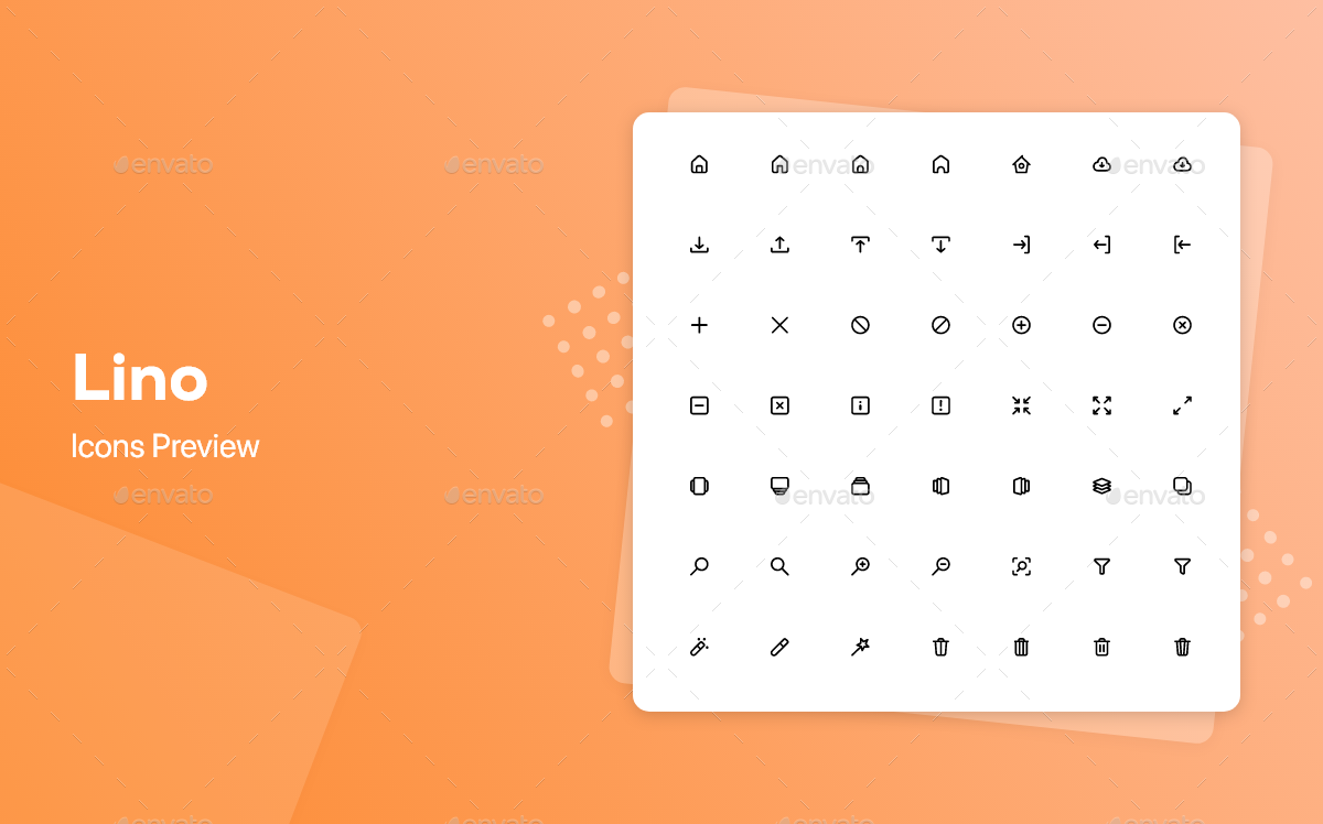 Lino - Essential Line Icons, Icons | GraphicRiver