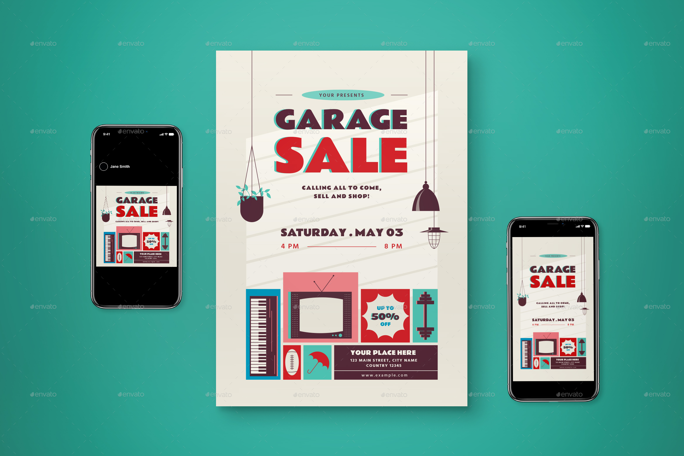 Garage Sale Flyer Pack, Print Templates | GraphicRiver