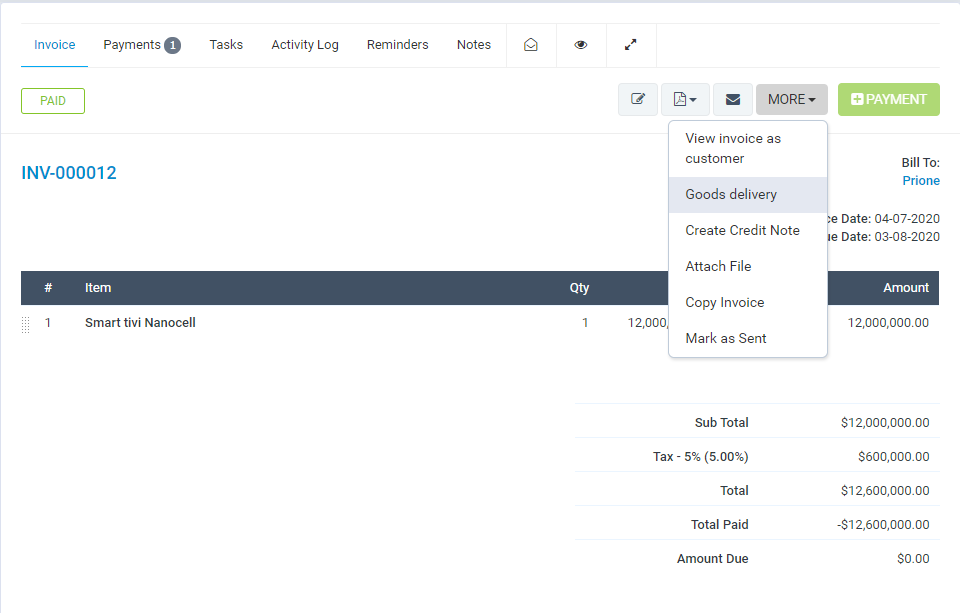 Inventory Management for Perfex CRM by GreenTech_Solutions | CodeCanyon