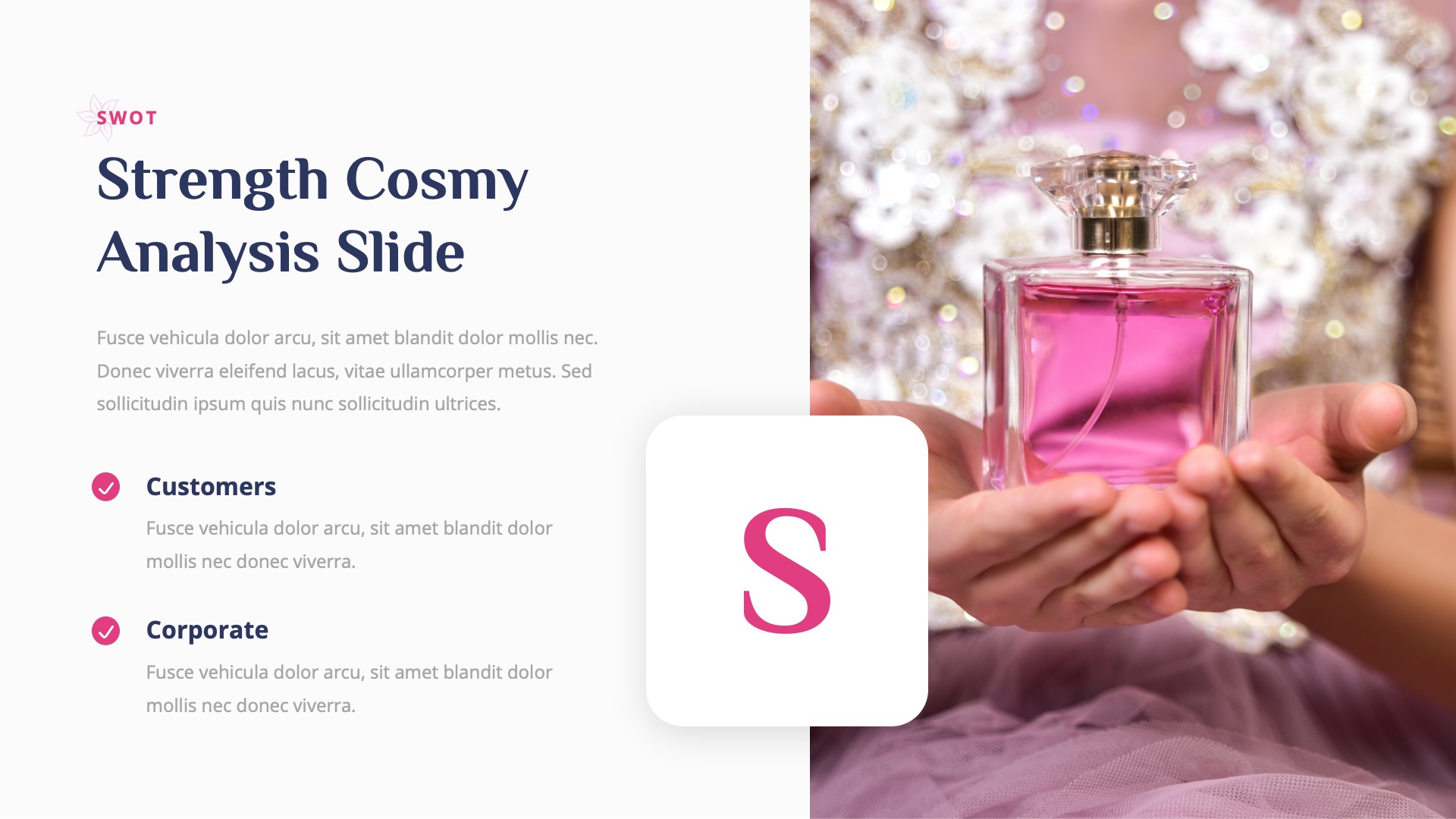 COSMY - Perfume & Cosmetic Powerpoint Template, Presentation Templates